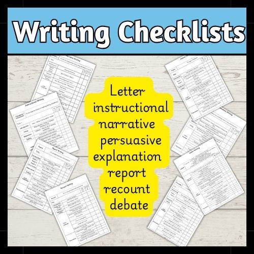 Writing Checklists | PrimaryResourceRack