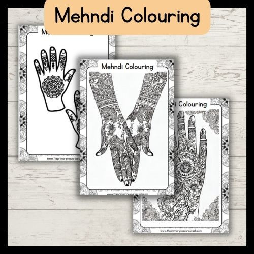 'Mehndi' Colouring Pack | PrimaryResourceRack