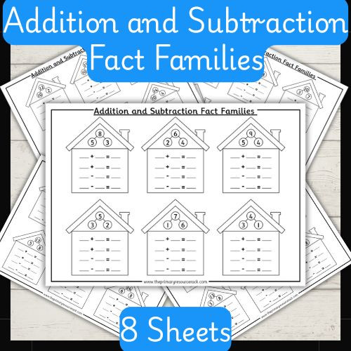 Addition and Subtraction Fact Families | PrimaryResourceRack