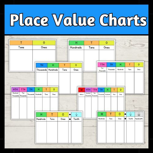 Place Value Charts | PrimaryResourceRack