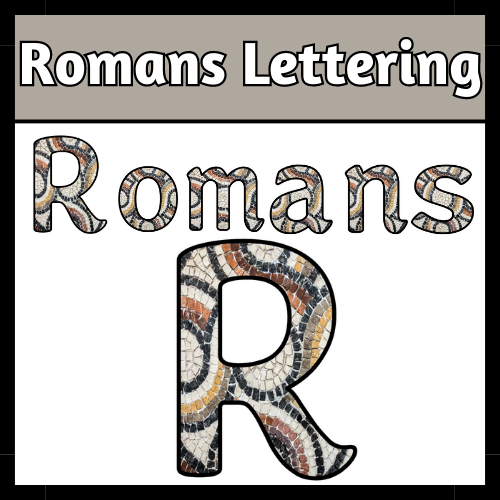 Romans Display Lettering | PrimaryResourceRack