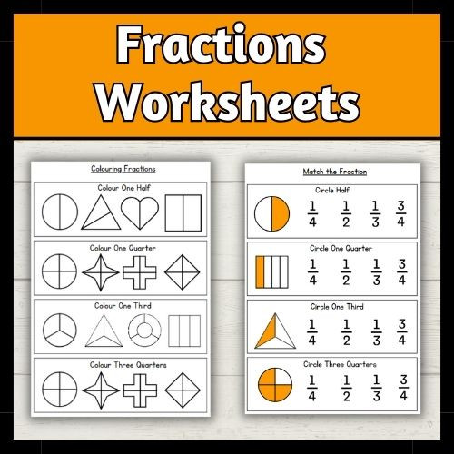 Fractions Worksheets | PrimaryResourceRack