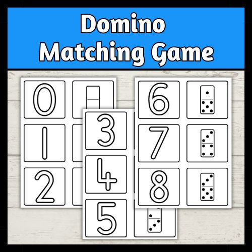Domino Number Matching Game Primaryresourcerack