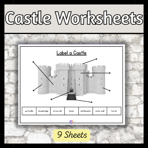 Label a Castle Worksheets | PrimaryResourceRack