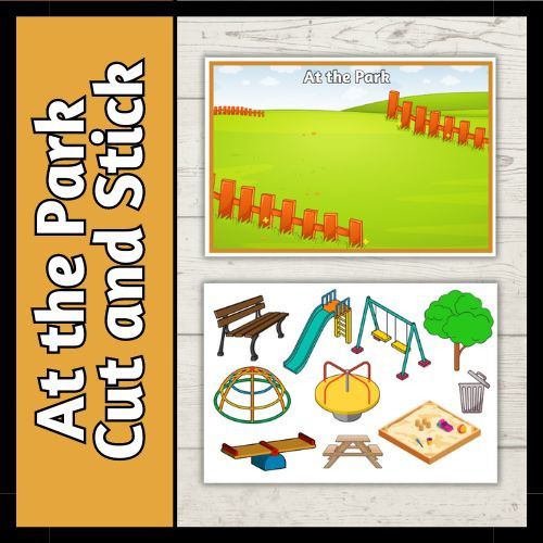At the Park Cut and Stick Activity | PrimaryResourceRack
