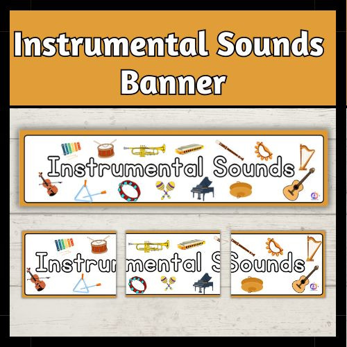 Instrumental Sounds Classroom Display Banner | PrimaryResourceRack