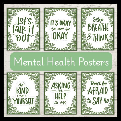 Mental Health Posters | PrimaryResourceRack