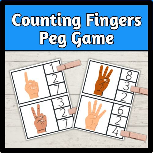 Counting Fingers Peg Game | PrimaryResourceRack