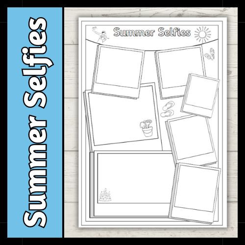 Summer Selfies Worksheet | PrimaryResourceRack