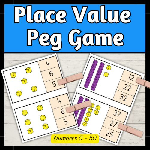 Place Value Peg Game | PrimaryResourceRack