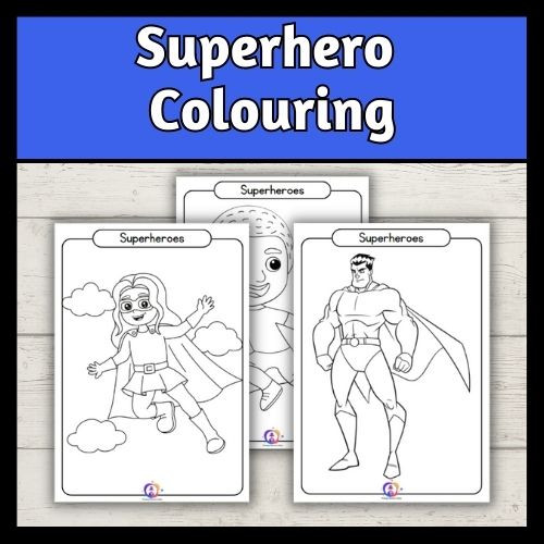 'Superhero' Colouring Pack | PrimaryResourceRack