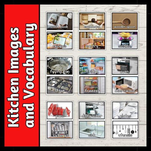 'Kitchen' Classroom Display Vocabulary | PrimaryResourceRack