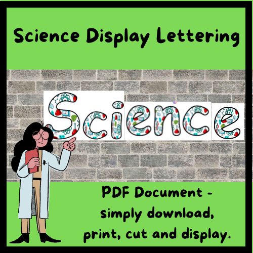 Science Display Lettering | PrimaryResourceRack
