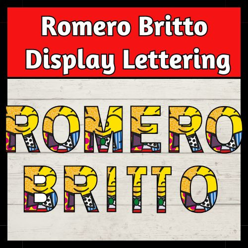 Romero Britto Classroom Display Lettering | PrimaryResourceRack
