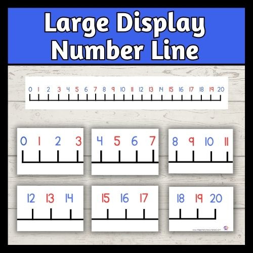 Large Display Number Line 0 - 20 | PrimaryResourceRack
