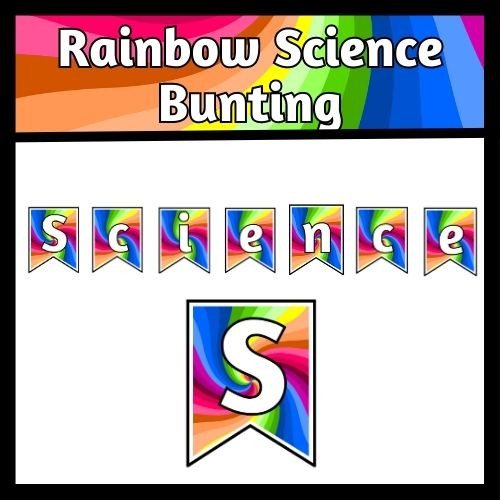 Science Rainbow Display Bunting | PrimaryResourceRack