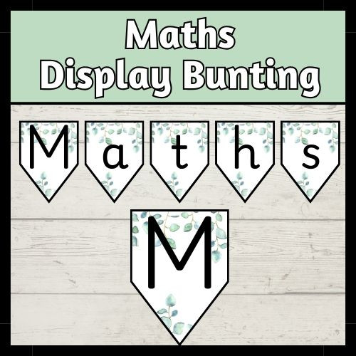 'Maths' Classroom Display Bunting | PrimaryResourceRack