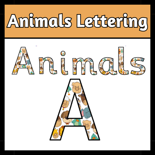 Animals Display Lettering | PrimaryResourceRack