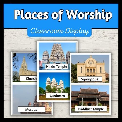 Places of Worship Classroom Display | PrimaryResourceRack