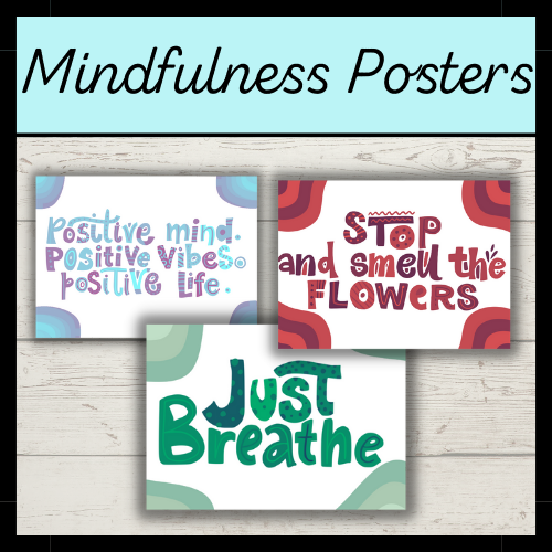 Mindfulness Classroom Posters | PrimaryResourceRack