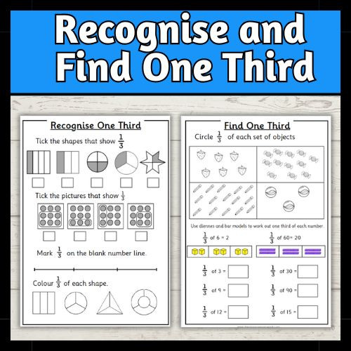 Recognise and Find the Fraction 'One Third' | PrimaryResourceRack