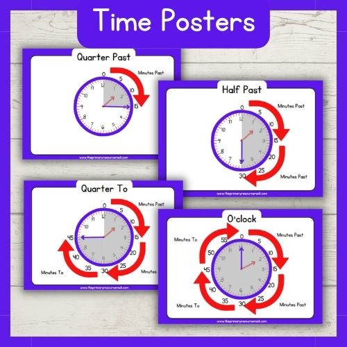 Time Classroom Posters | PrimaryResourceRack