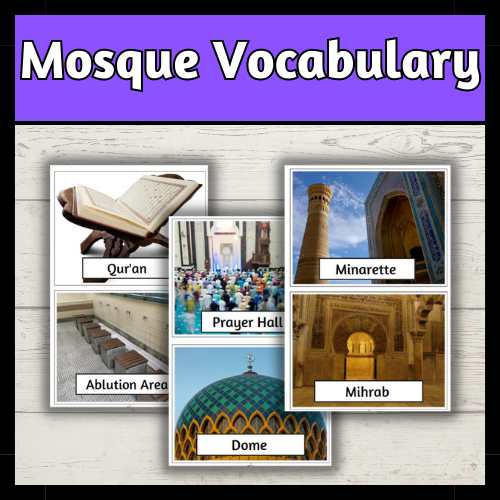 Mosque Classroom Display Vocabulary | PrimaryResourceRack