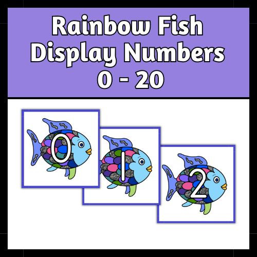 Rainbow Fish Numbers 0 - 20 Classroom Display | PrimaryResourceRack