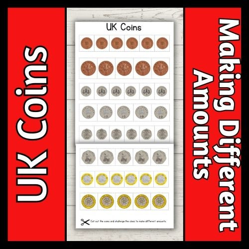 UK Coins Making Different Amounts Activity | PrimaryResourceRack