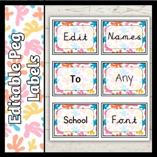 Splash Peg Labels | PrimaryResourceRack