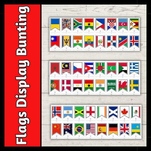 Flags Classroom Bunting | PrimaryResourceRack