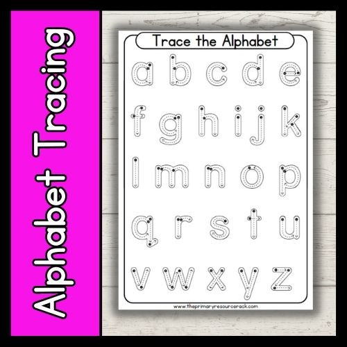 Trace the Alphabet Worksheet | PrimaryResourceRack