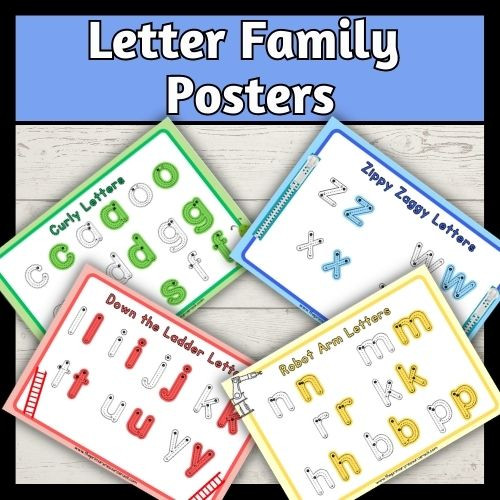 Letter Family Posters | PrimaryResourceRack