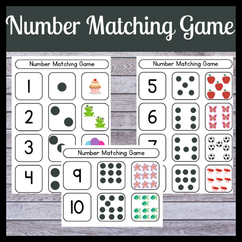 Number Matching Game | PrimaryResourceRack