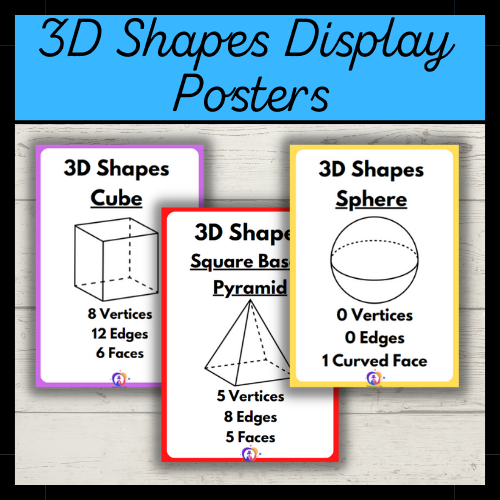 3D Shapes Posters | PrimaryResourceRack