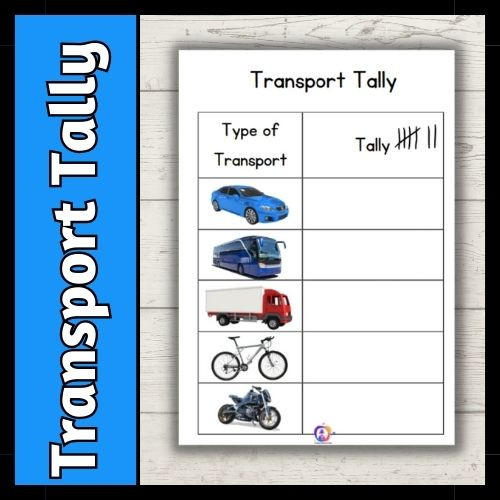 Transport Tally Chart | PrimaryResourceRack