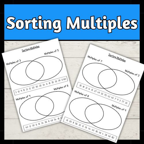 Sorting Multiples Worksheets | PrimaryResourceRack