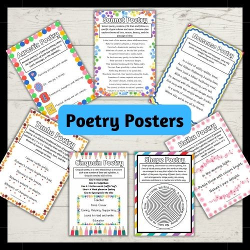 Poetry Classroom Posters | PrimaryResourceRack