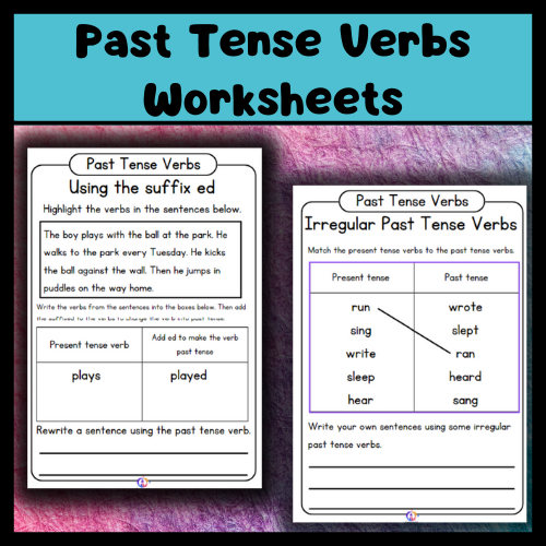 Past Tense Verbs Worksheets | PrimaryResourceRack