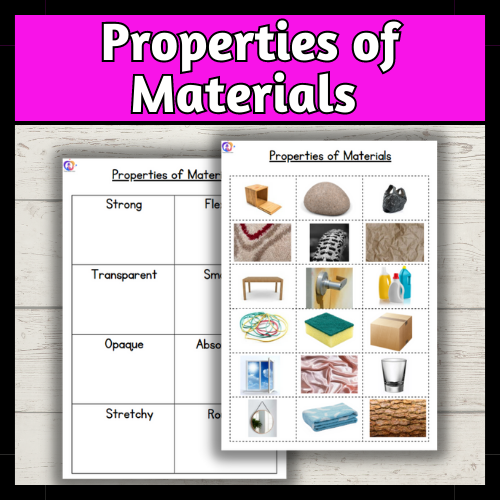 Properties of Materials Worksheet | PrimaryResourceRack