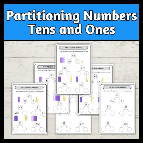 Partitioning Numbers into tens and ones | PrimaryResourceRack
