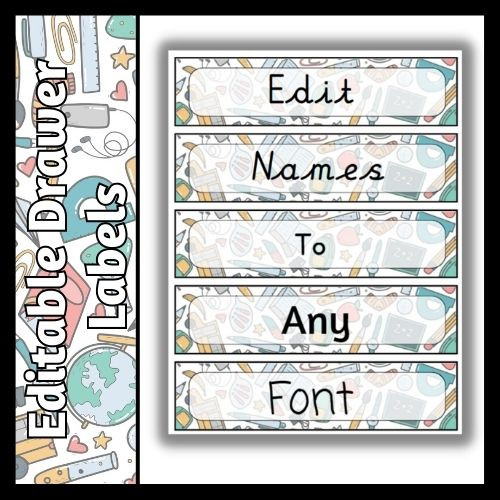 Editable Drawer Labels | PrimaryResourceRack