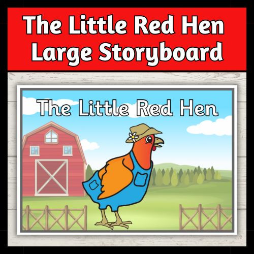 The Little Red Hen Large Storyboard | PrimaryResourceRack