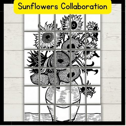 'Sunflowers' Vincent Van Gogh Collaboration Artwork | PrimaryResourceRack
