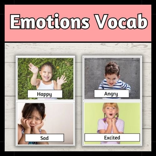 Emotions Display Vocabulary | PrimaryResourceRack