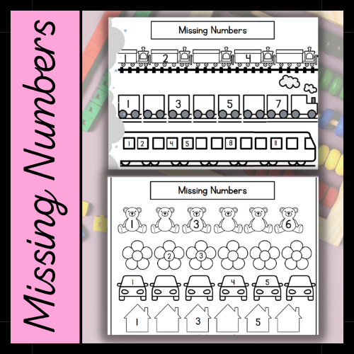 Missing Numbers Worksheets | PrimaryResourceRack