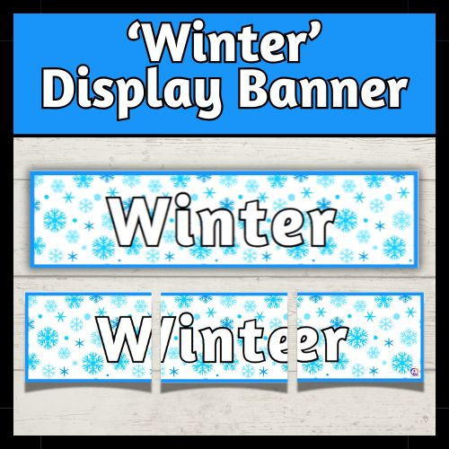 'Winter' Classroom Display Banner | PrimaryResourceRack
