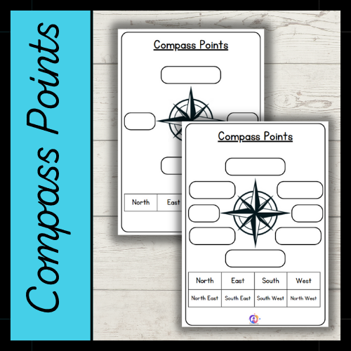 Compass Directions Worksheets Compass Directions Teaching Resources