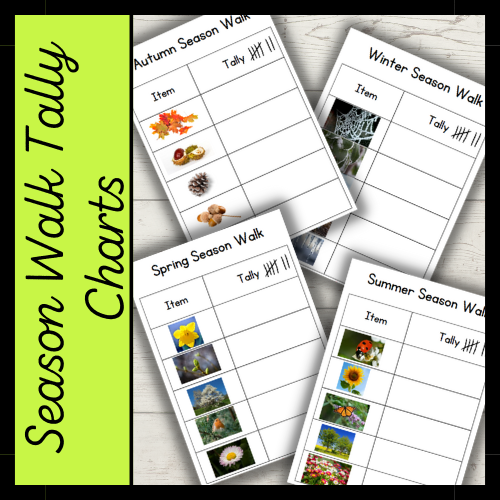 Seasons Walk Tally Charts | PrimaryResourceRack