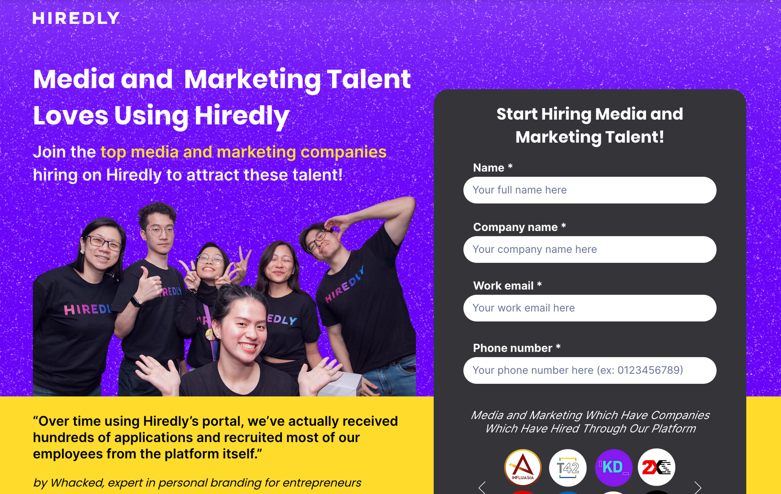 Media & Marketing Employers | Hiredly Marketing